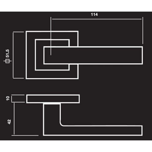 Poignée de porte YORK Chromé Petit-Trou SICURO – Vente des produits de ...